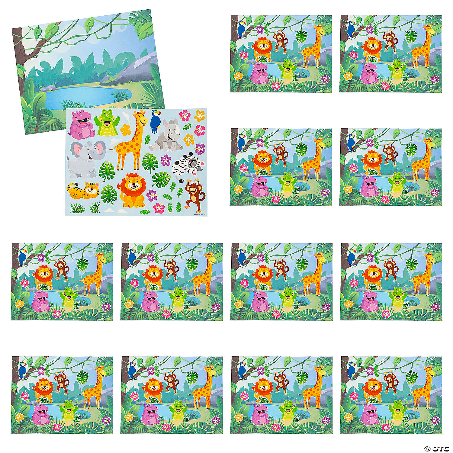 Zoo Sticker Scenes