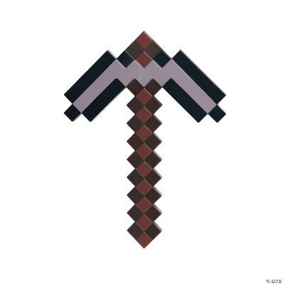 15" Minecraft™ Netherite Pickaxe Toy Weapon | Oriental Trading
