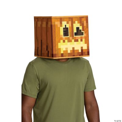 Minecraft™ Anniversary Jack-O'-Lantern Block Head Mask | Oriental Trading