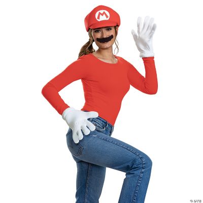 Adults Classic Elevated Super Mario Bros™ Mario Costume Accessory Kit ...