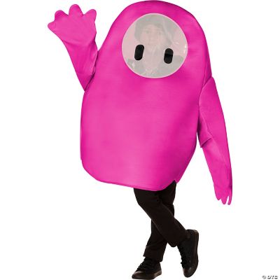 Kids Fall Guys™ Pink Polyester Tunic Pink Costume - Fits up to Size 14 ...