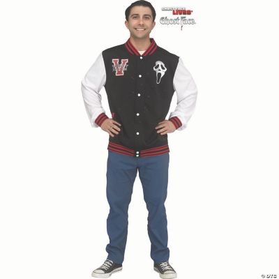 Adults Red Scream Team Varsity Jacket Costume - Standard