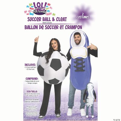 Adults Soccer Ball & Cleat Couples Costume - One Size | Oriental Trading