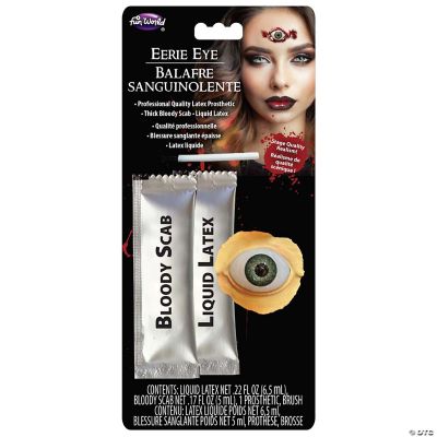 Eerie Wide-Open Green Eye Prosthetic Eye Makeup Kit | Oriental Trading