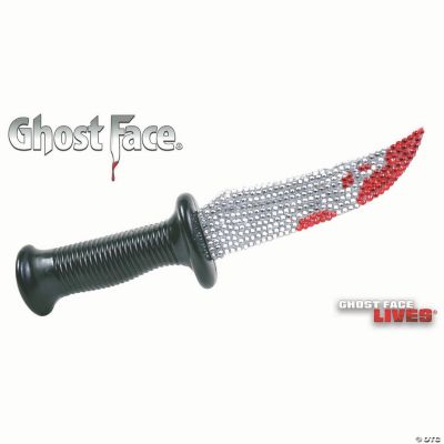 11 1/2” Ghost Face ® Bling Knife with Rhinestone Costume Accessory
