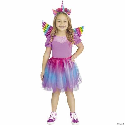 Kids Vivid Unicorn Wing Tutu Set Costume Accessory - One Size ...