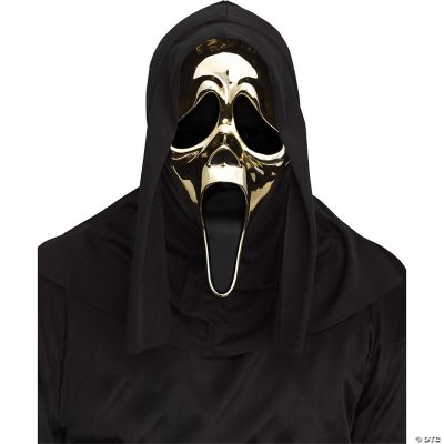 Adults Ghost Face® Golden Metallic Mask | Oriental Trading