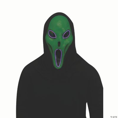 Adults Overhead Green Light-Up Alien Spawn™ Halloween Mask | Oriental ...