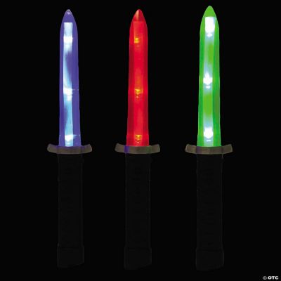 12" Red Light-Up Ninja Dagger with Sound Costume Accessory | Oriental ...