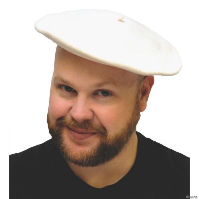 Adult's White Beret