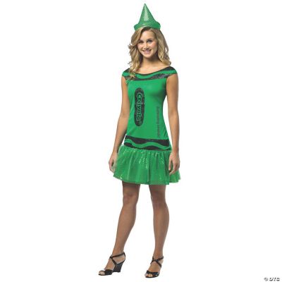 Women's Crayola® Illuminating Emerald Costume - Standard - Discontinued