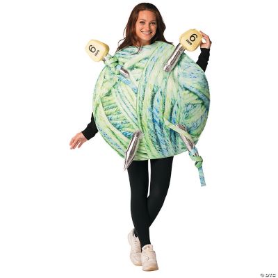Adult's Ball of Yarn and Knit Needles Costume