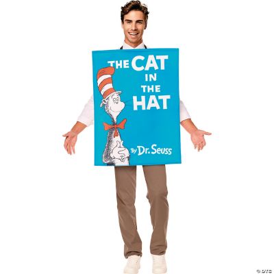 Adults QUIK CHANGE™ Dr. Seuss™ The Cat in the Hat™ Book Cover Costume ...