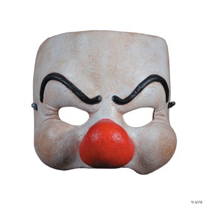 Adults A Clockwork Orange™ Dim Droog White, Black & Red Latex Half Mask ...
