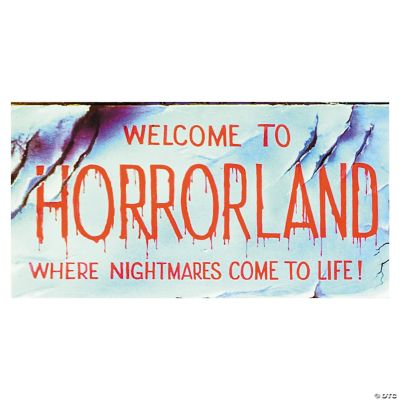Goosebumps™ HorrorLand Wood Sign Halloween Decoration