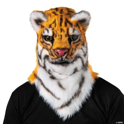 Adults Tiger Moving Mouth Overhead Mask - One Size | Oriental Trading