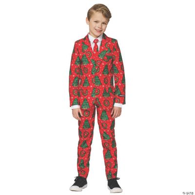 Boy’s Red Christmas Suit Costume - Medium