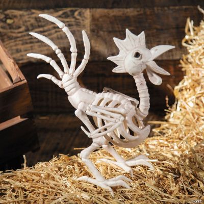 12 1/2" Rooster Skeleton Halloween Tabletop Decoration | Oriental Trading