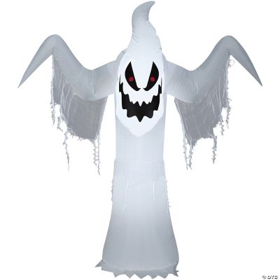 59" Blow-Up Inflatable Ghost with Built-In LED Lights Outdoor Yard ...