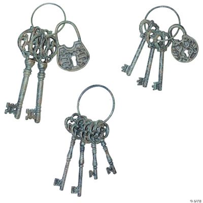 Metal Lock and Keys Costume Accessory Prop