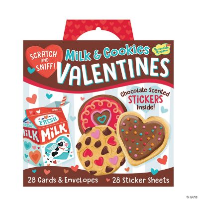 Milk & Cookies Scratch And Sniff Super Fun Valentines Pack